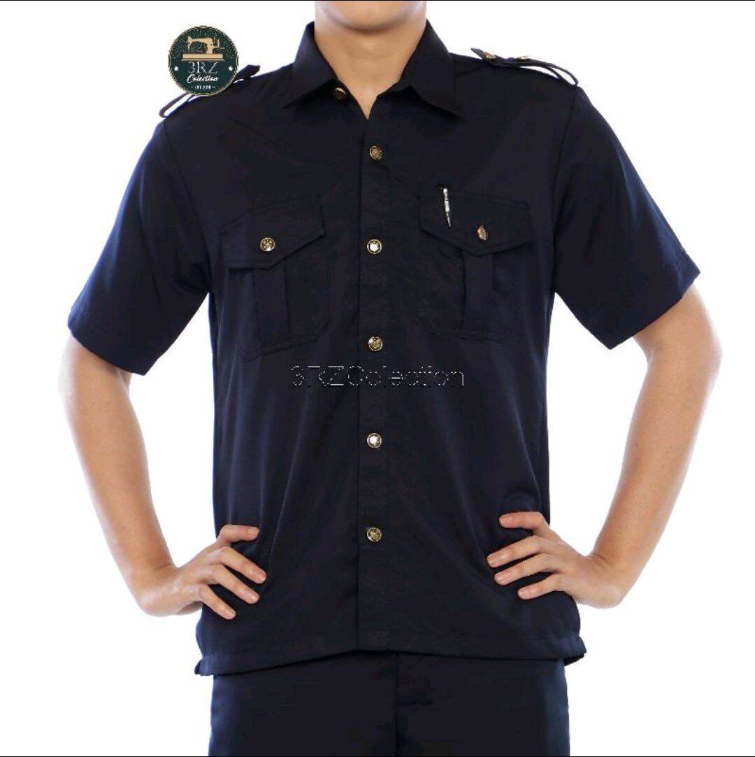 SERAGAM SECURITY LENGAN PENDEK SETELAN SERAGAM SAFARI LENGAN PENDEK PDL ...