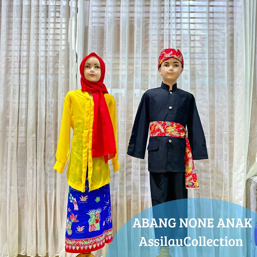 Pakaian Tradisional Abang None Anak//Baju Adat Abang None Anak | Lazada ...