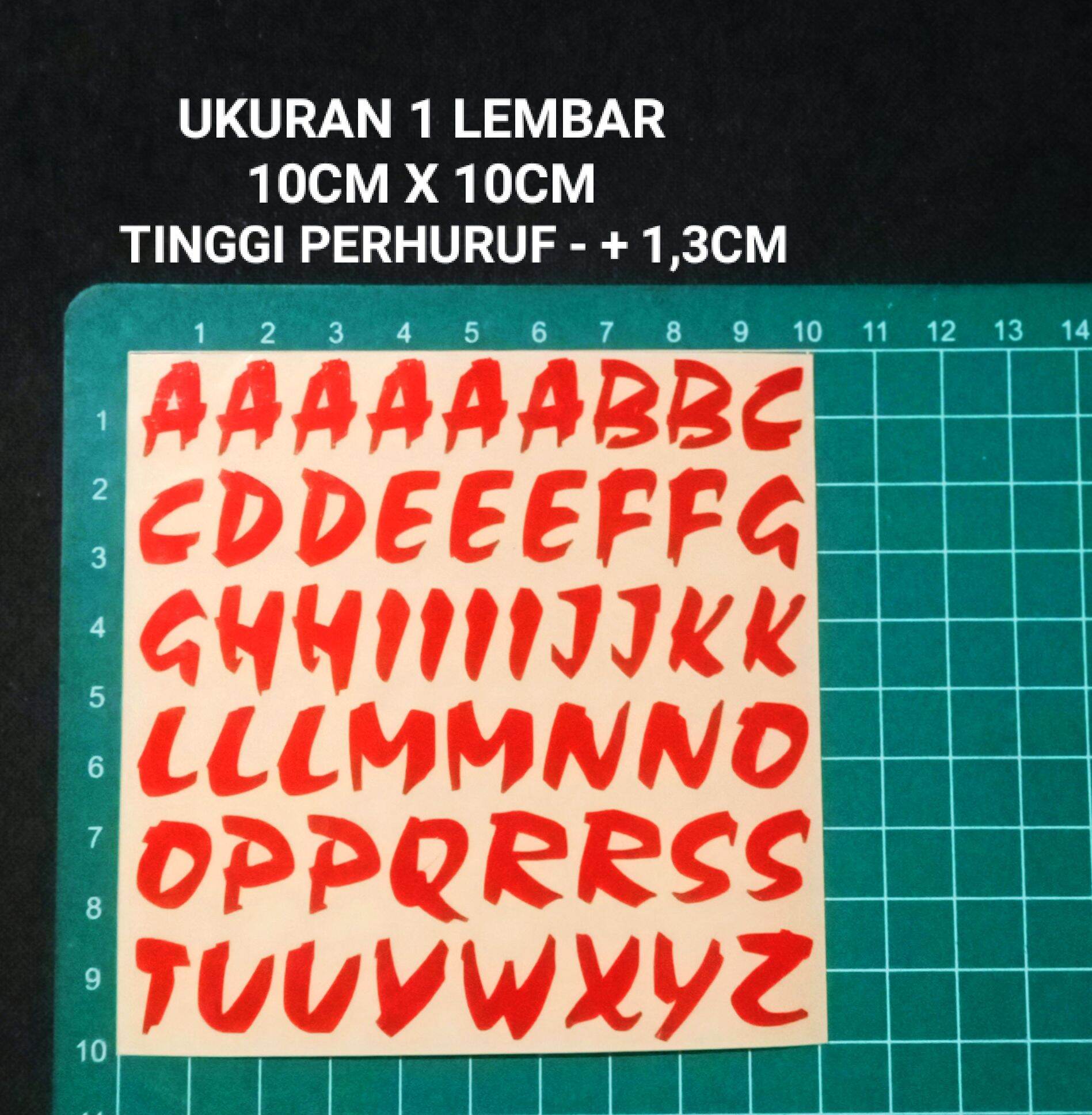 STIKER ABJAD STICKER HURUF CUTTING | Lazada Indonesia