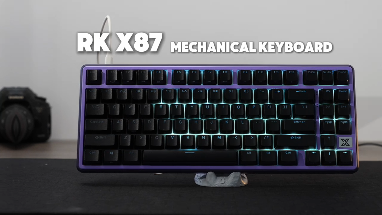 RK Royal Kludge RK X87 88 Tombol 80% Dengan Gasket Keyboard Mekanik ...