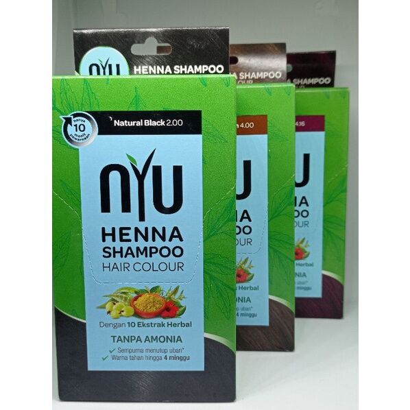 (1 BOX) NYU Henna Shampoo Hair Colour | Lazada Indonesia