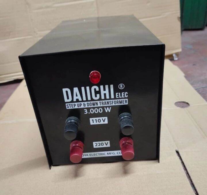 Trafo Step Down & Up 3000 Watt 110v 220v Transformer Merk DAIICHI 3000W ...