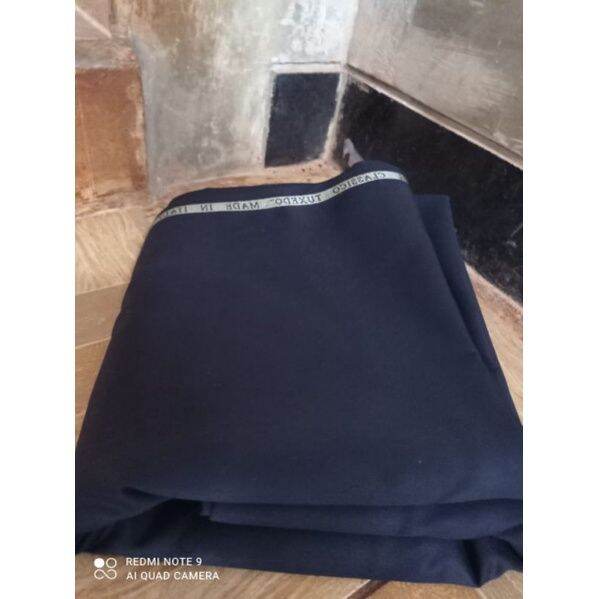 kain blue black/kain biru donker/kain biru/kain celana/kain lembut/kain ...