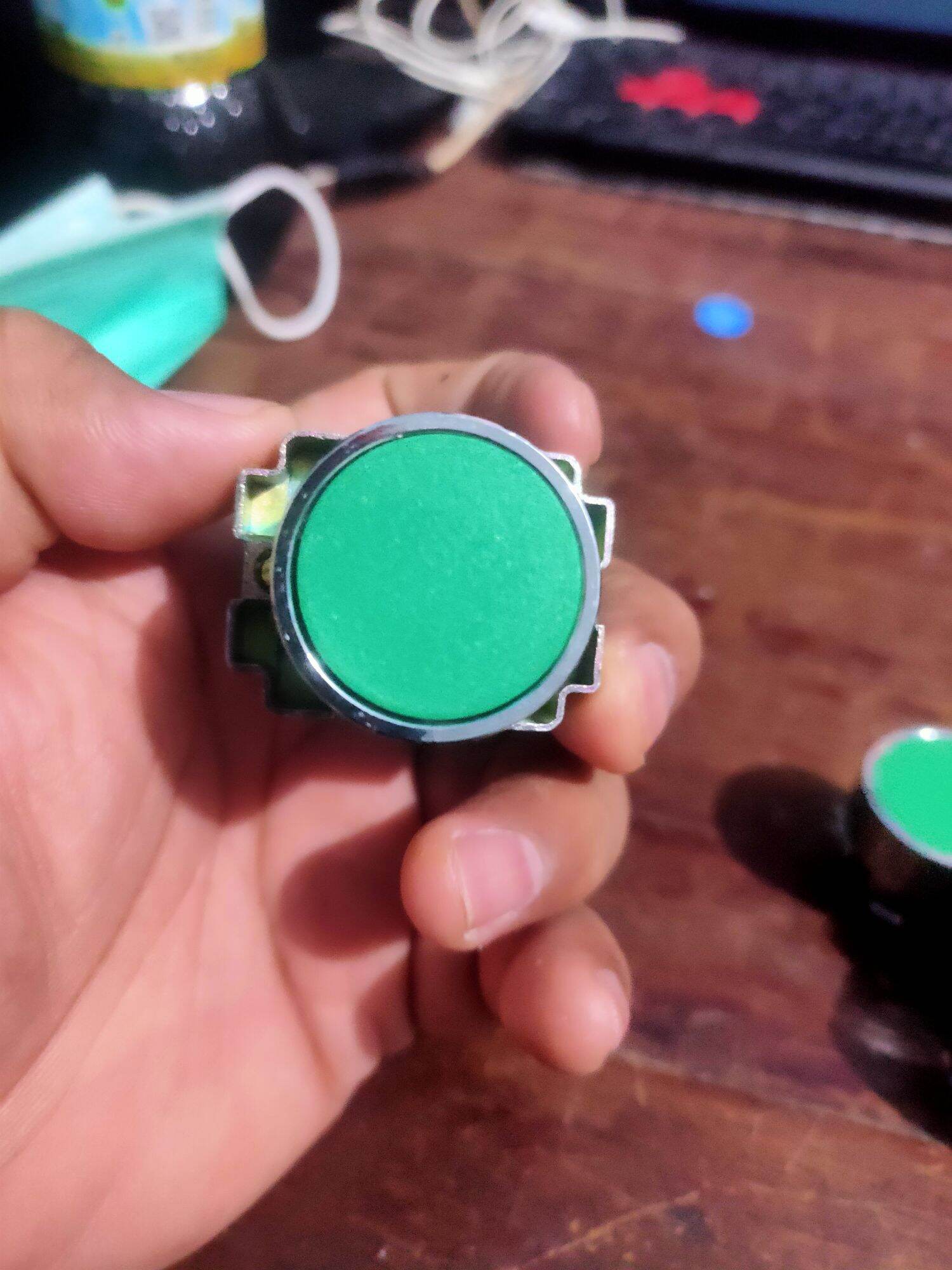 Tombol - Push Button FORT/ LA115-A5-10 / 1NO 1NC / 2 mm Warna Hijau ...