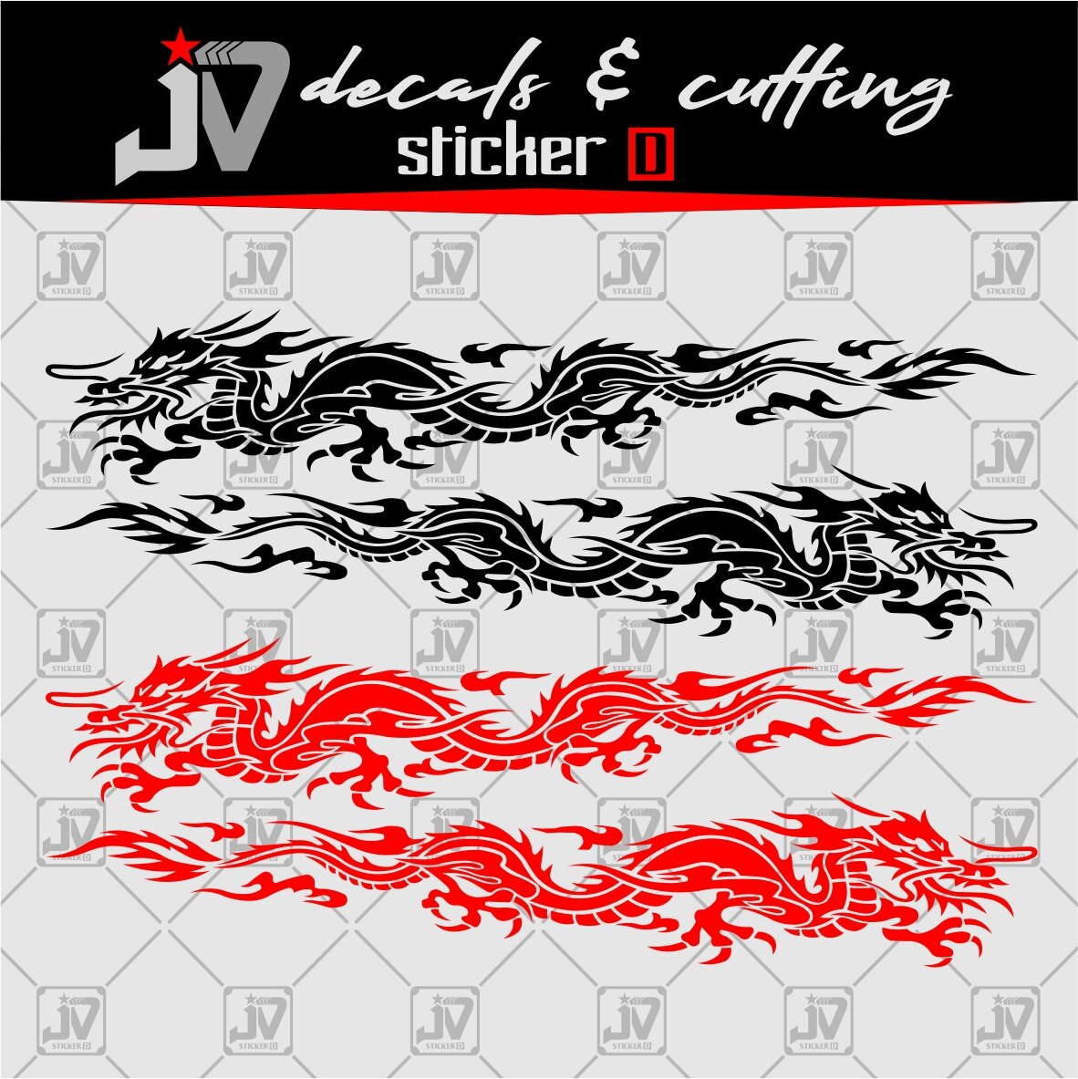 sticker naga/dragon cutting sticker | Lazada Indonesia