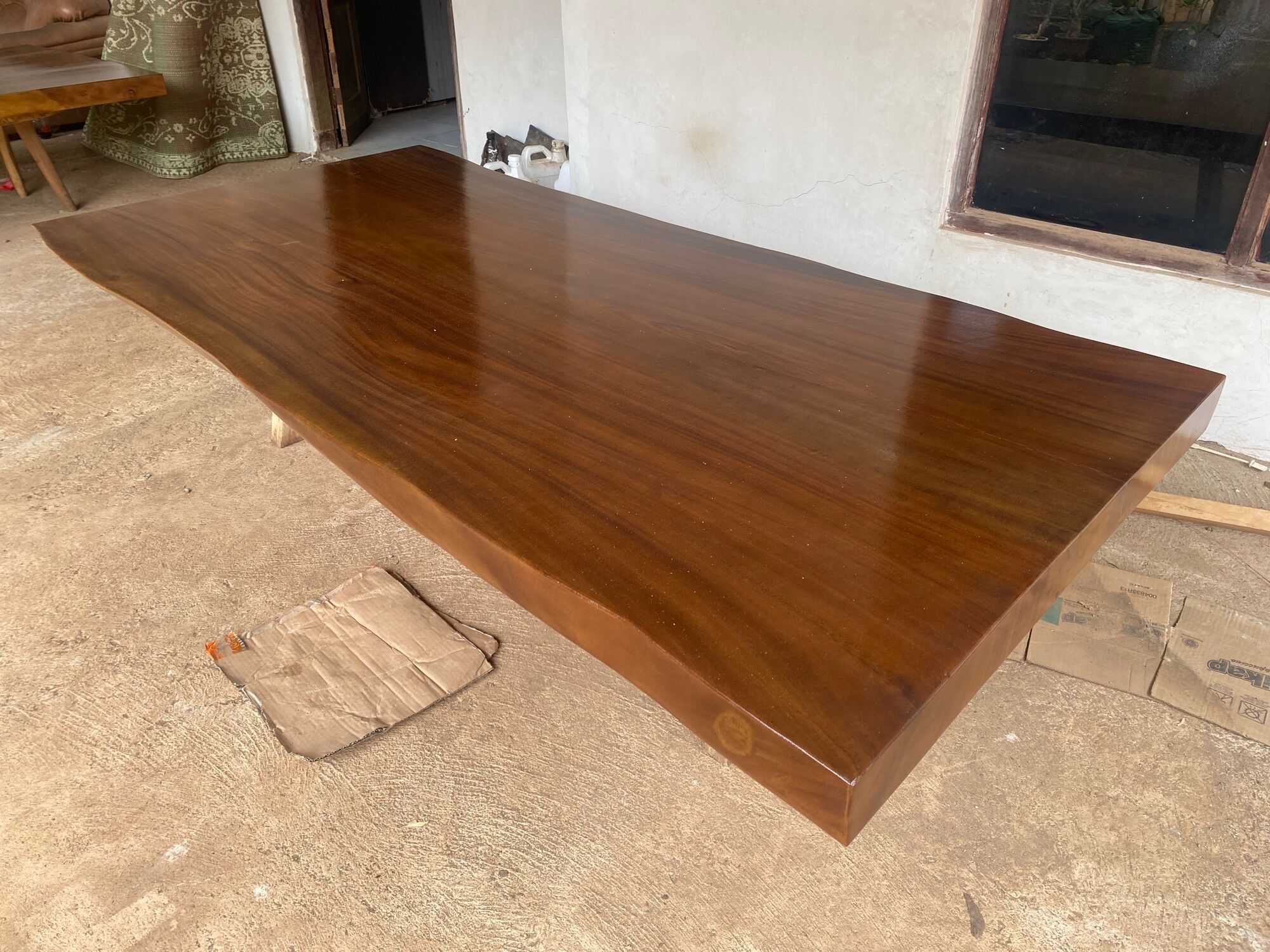 Top meja trambesi / papan meja kayu meh / papan meja kayu bisa pakai ...