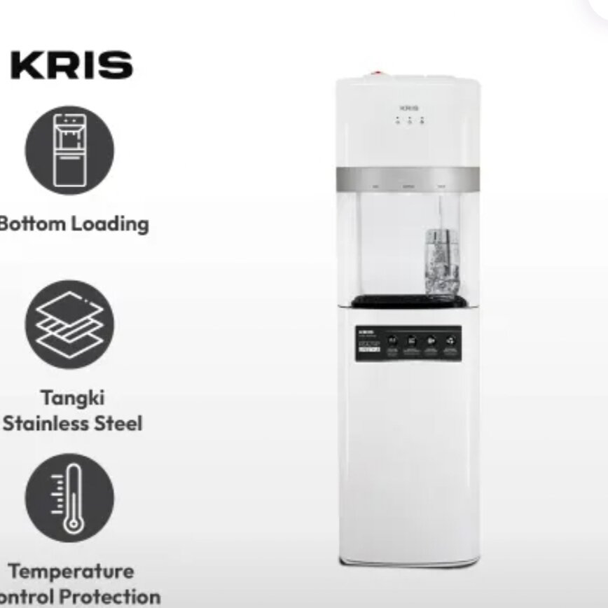 KRIS Dispenser Air Galon Bawah Elektrik/Water Dispenser - Putih | Lazada Indonesia