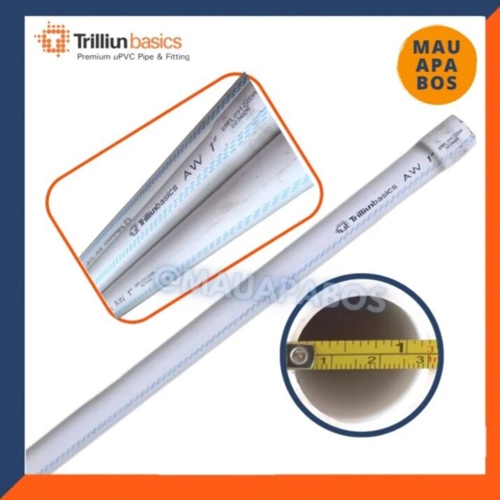 Pipa PVC Trilliun AW 1 inch putih 100 cm | Lazada Indonesia