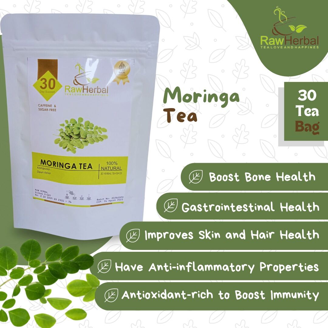 MORINGA TEA : TEH DAUN KELOR ISI 30 TEA BAG | Lazada Indonesia