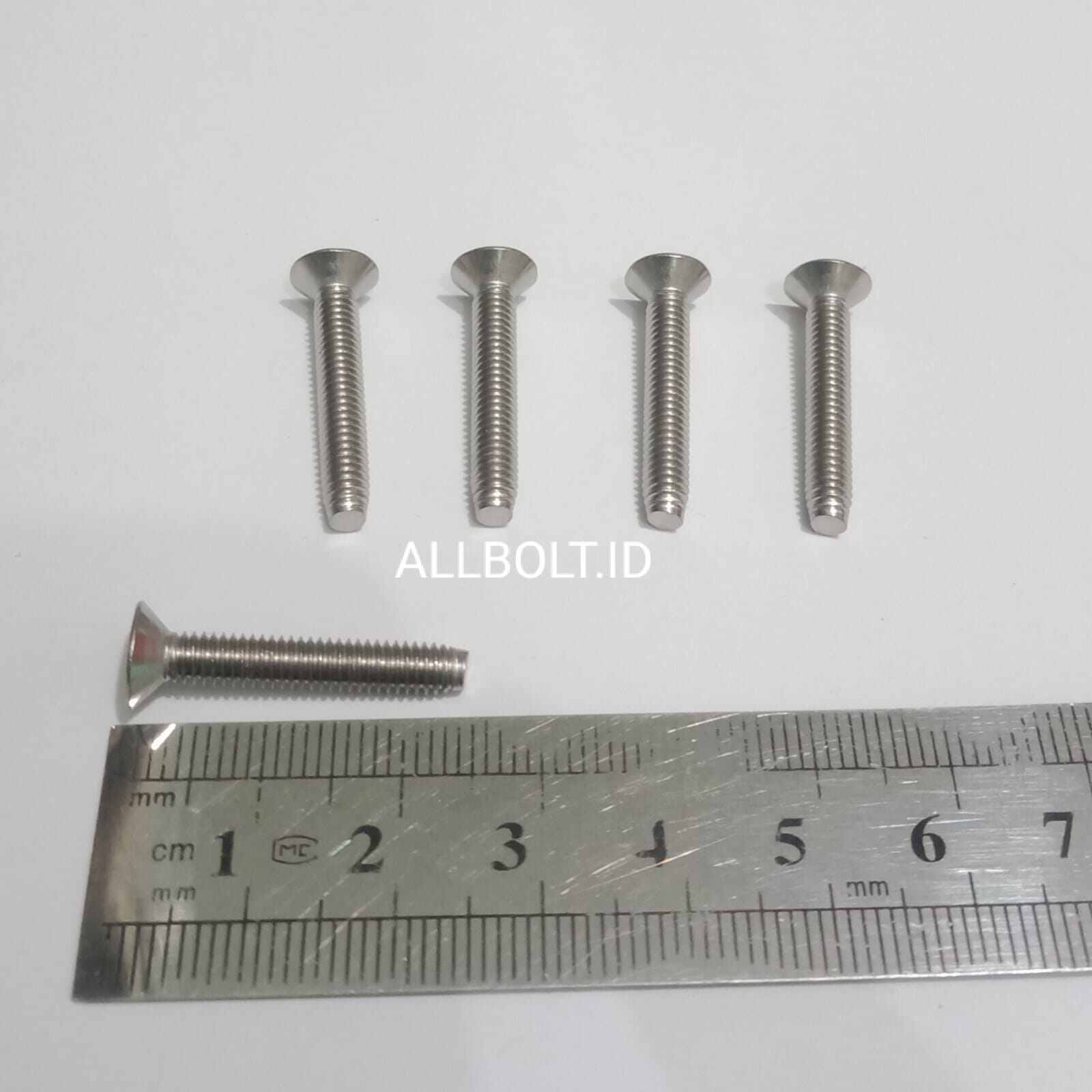 Baut JF stainless baut 7/4mm x 25mm isi 5biji | Lazada Indonesia