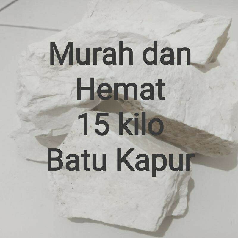 15 kilo paket HEMAT Batu gamping batu kapur sirih batu putih batu asap ...