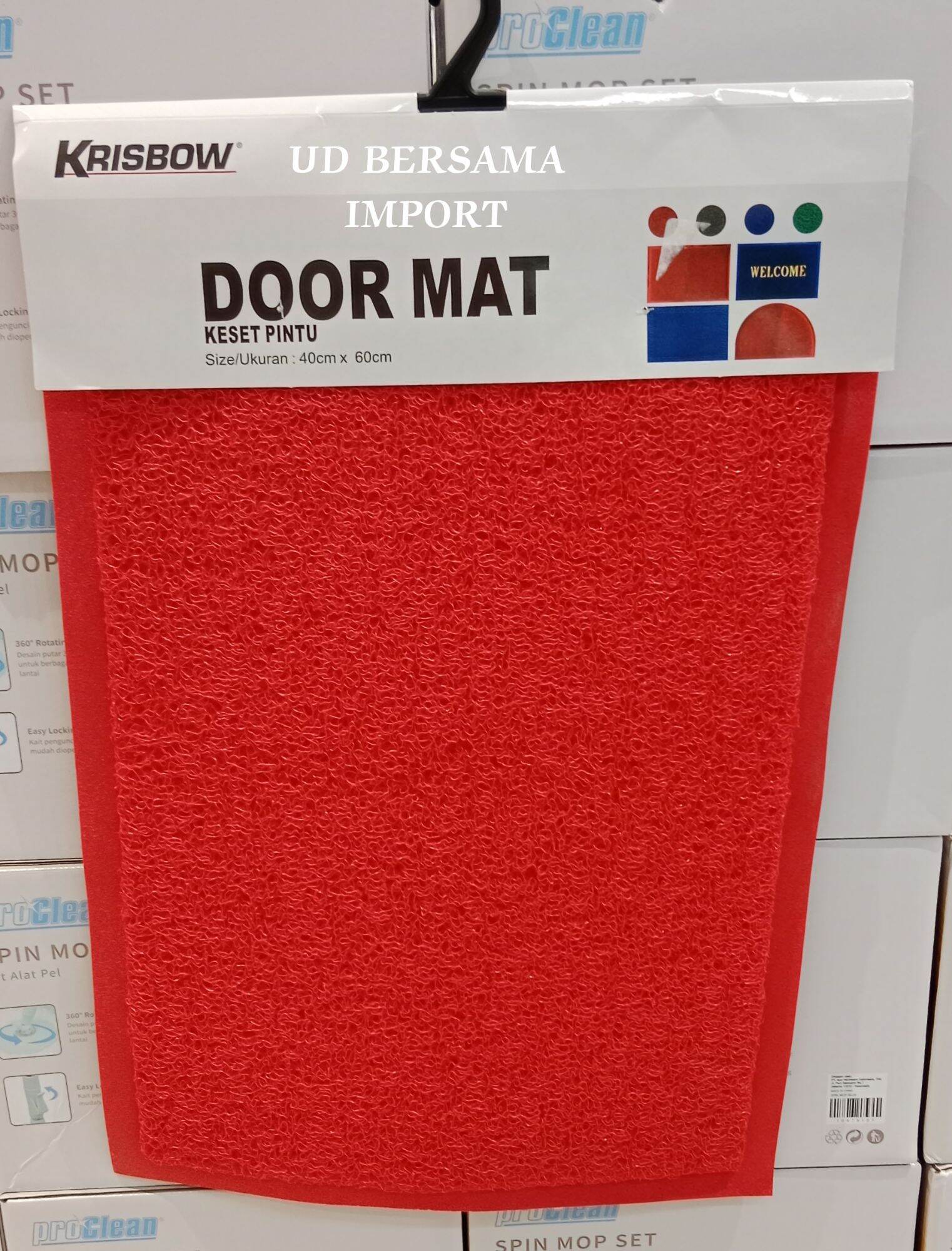 KRISBOW Keset Pintu PVC/Anti Slip/Anti Licin/Keset Mie - Merah | Lazada ...