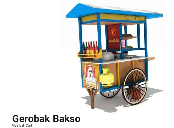 Diy papercraft gerobak bakso | Lazada Indonesia