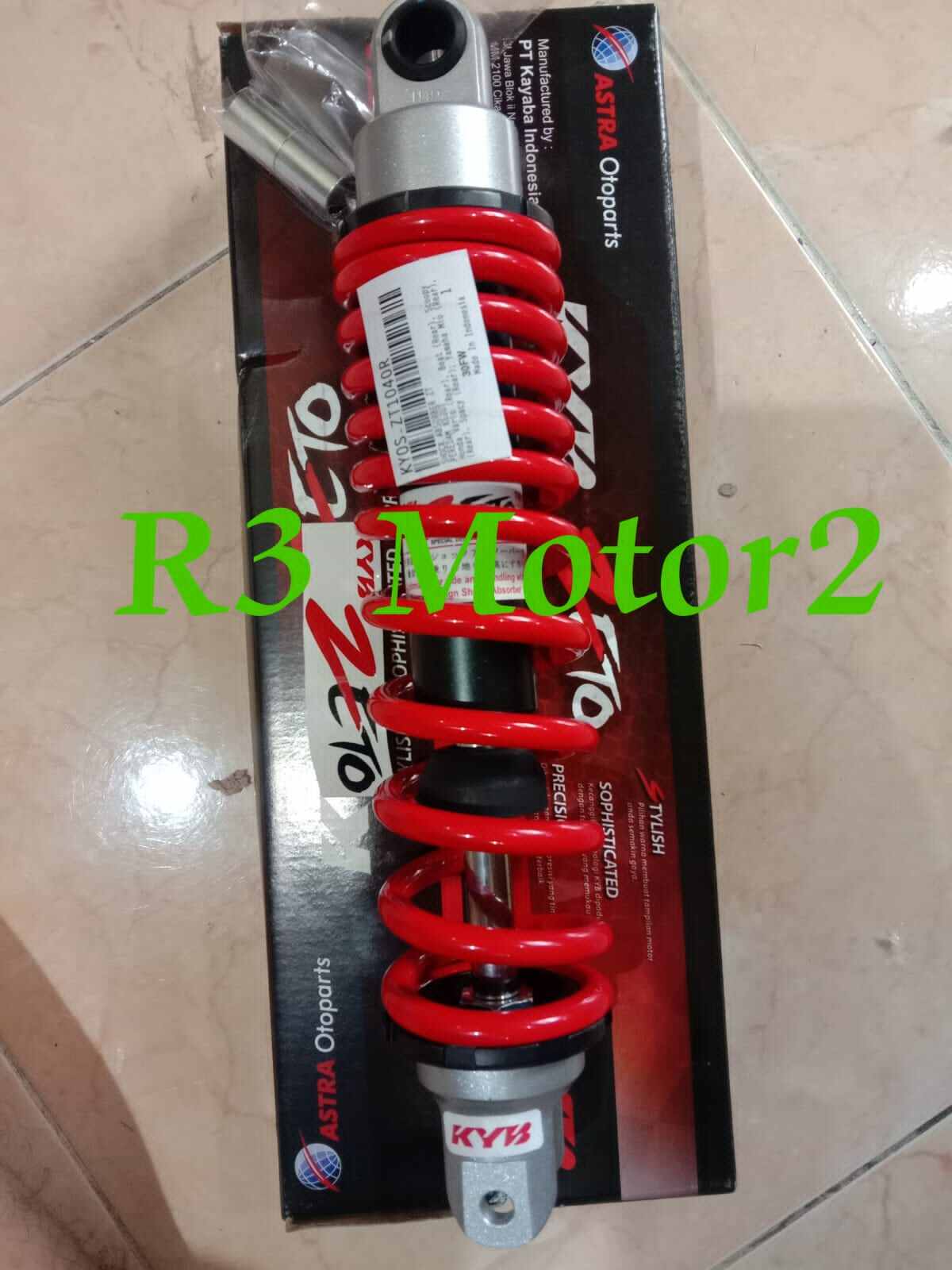 SHOCKBREAKER ZT1040 KAYABA/KYB ZETO KYOS-ZT1040 (merah) belakang untuk matic motor all Mio,Vario ...