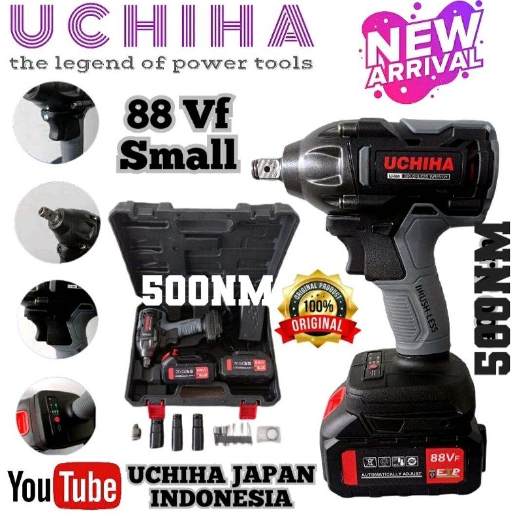Impact wrench 88VF 48vf merk UCHIHA 2 batre 1 batre dan merk SUNC mesin ...