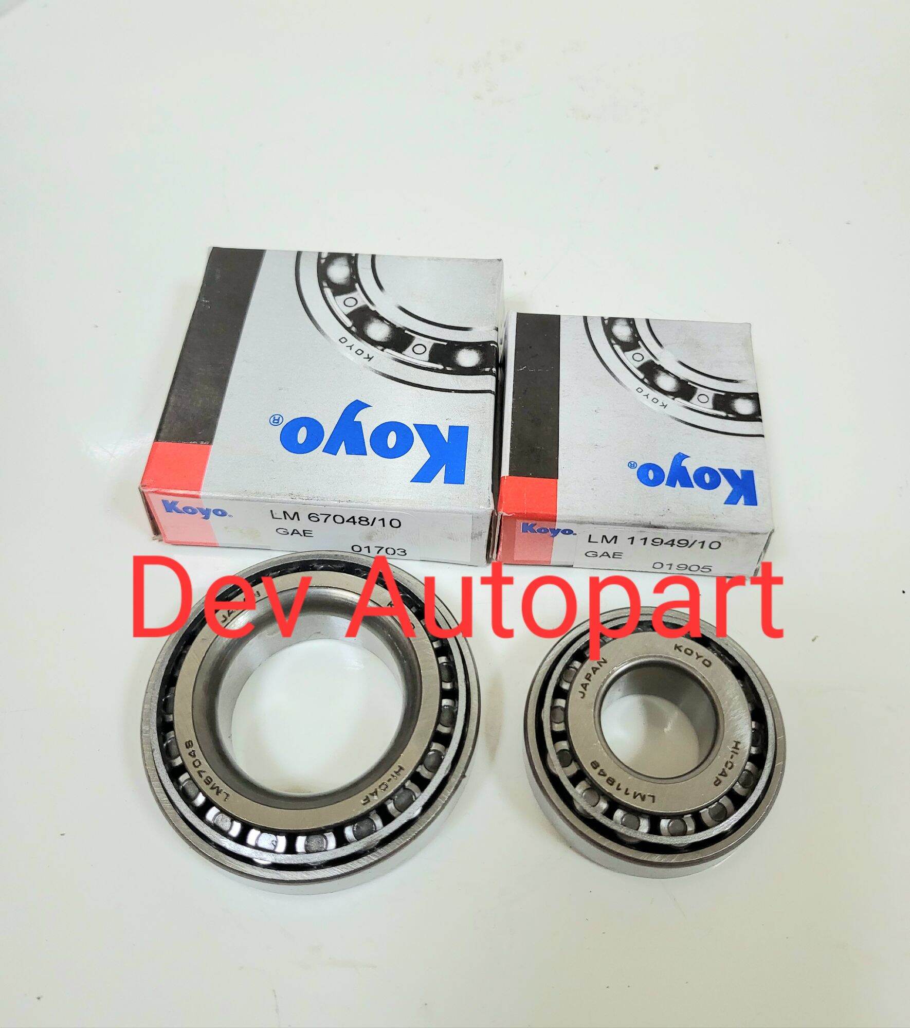 Bearing roda depan luar dalam set LM67048/10-LM11949/10 KOYO Kijang 5K ...