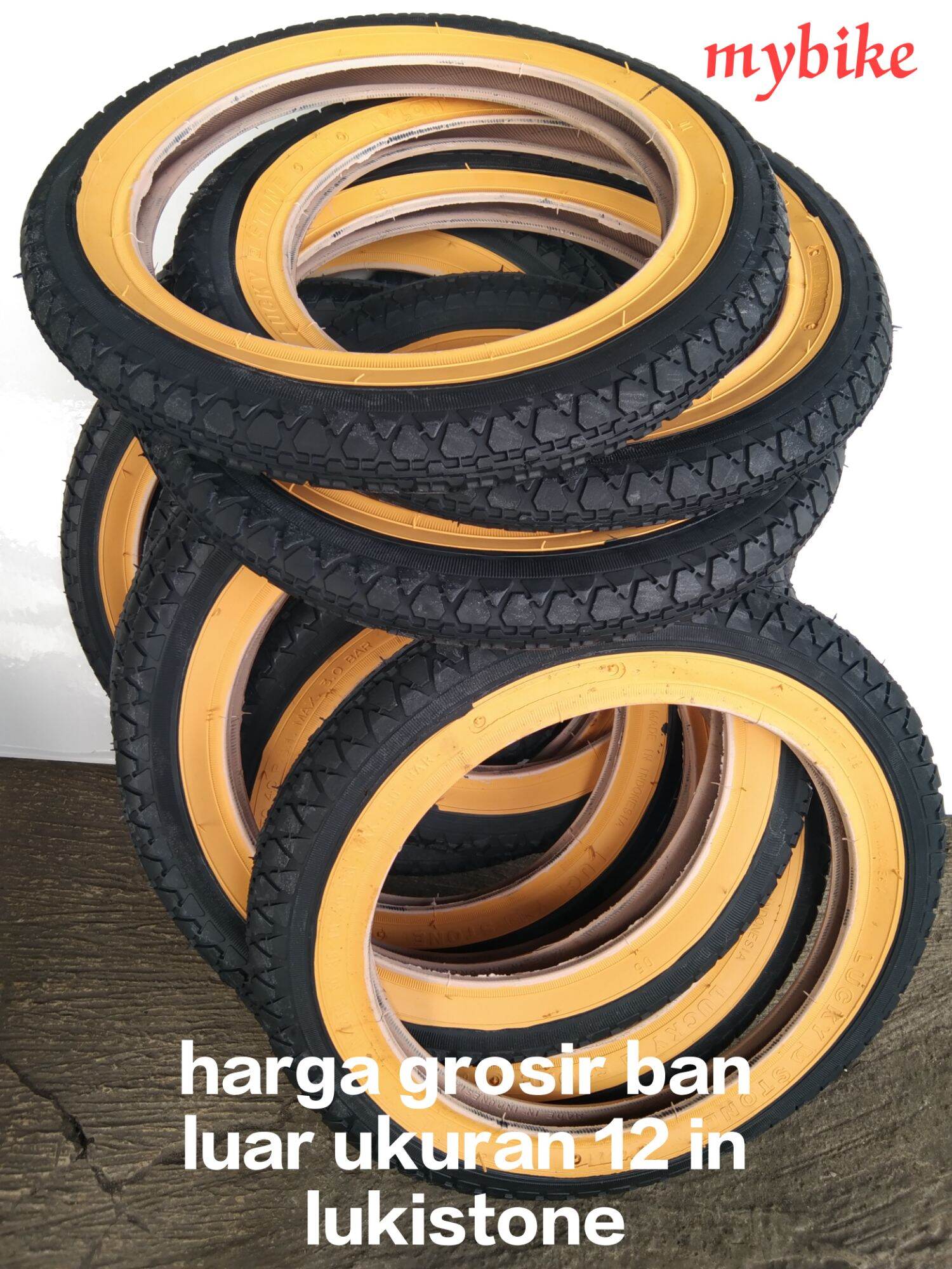 ban luar sepeda ukuran 12 in merk lukistone harga per 1 ban kualitas ...