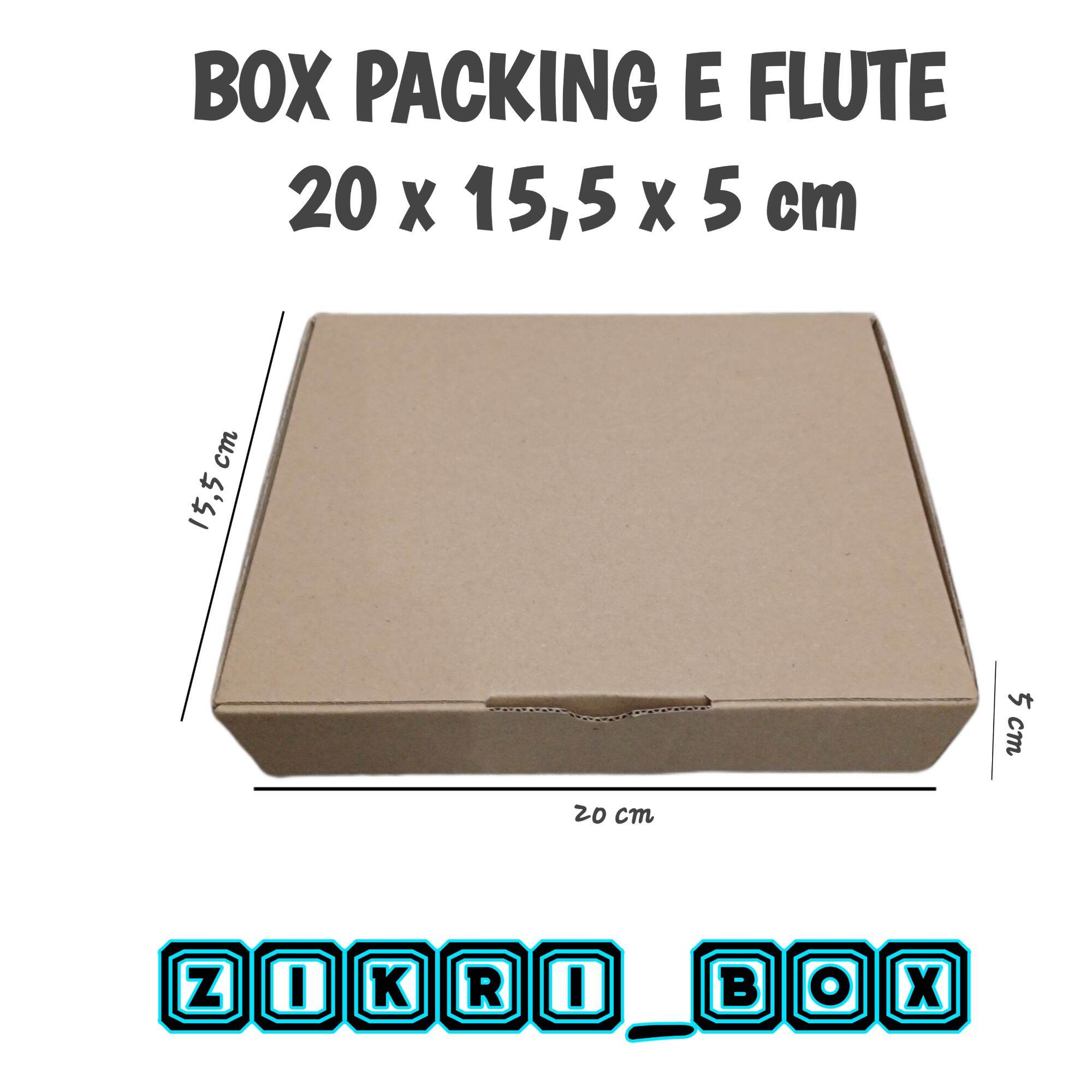 BOX PACKING E FLUTE 20 X 15,5 X 5 CM/BOX DIE CUT ,untuk packing kue ...