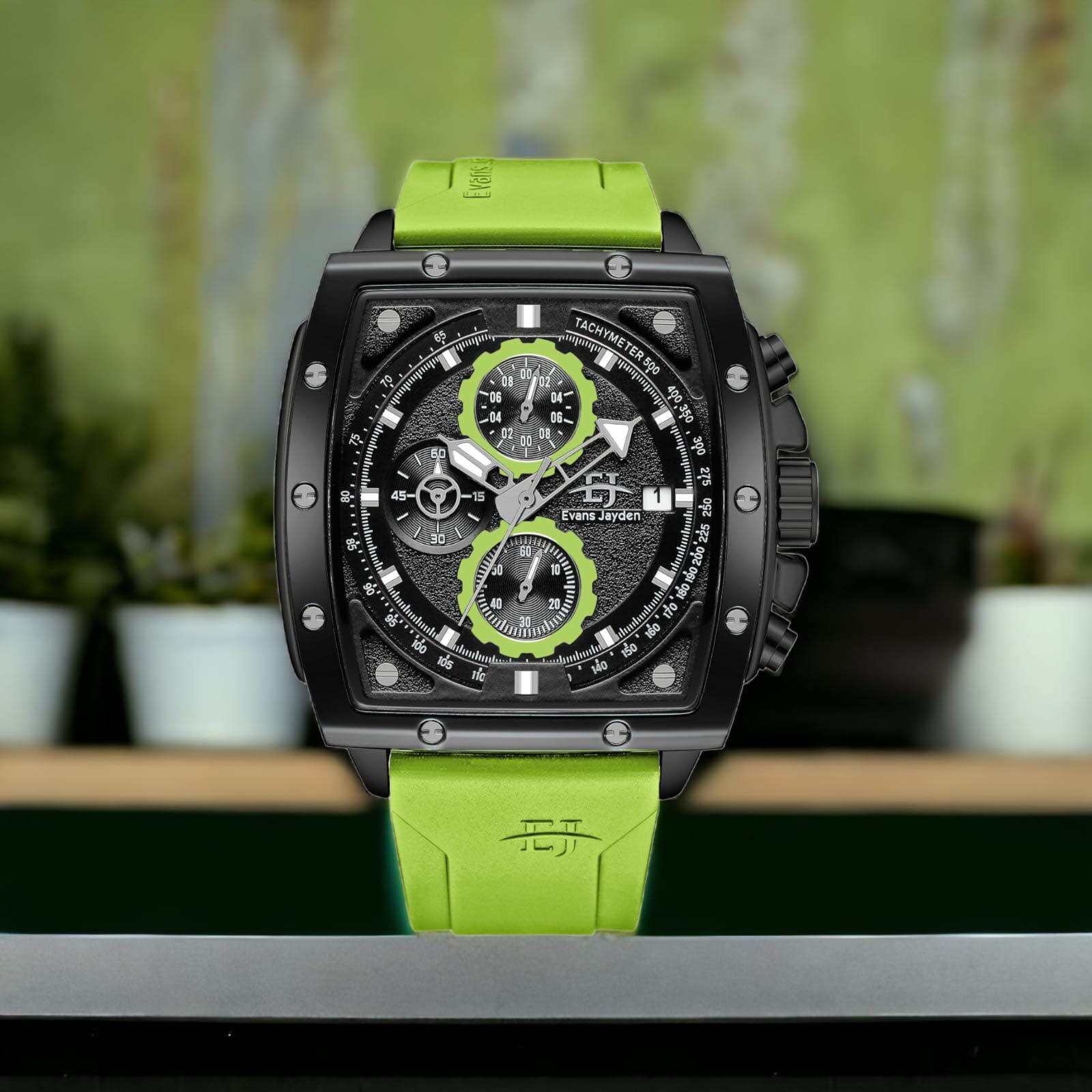 Jam Pria Original Evans Jayden 9463 Chronograph & Tanggal Aktif, Water ...