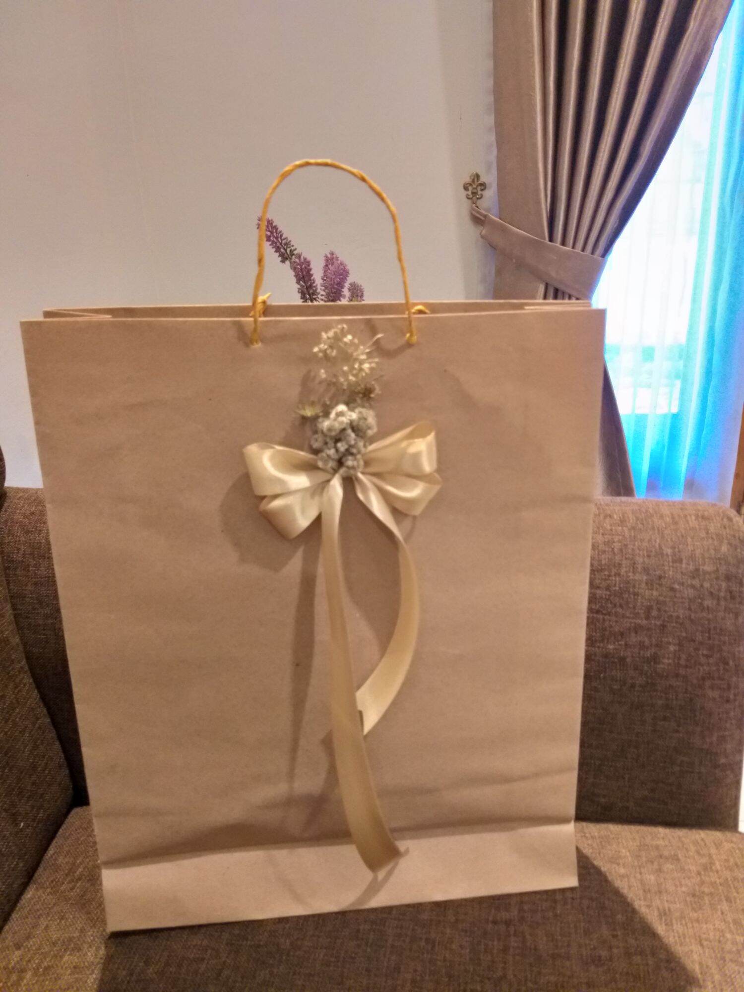 PAPERBAG 38X30X9 HIAS BUNGA PITA | Lazada Indonesia