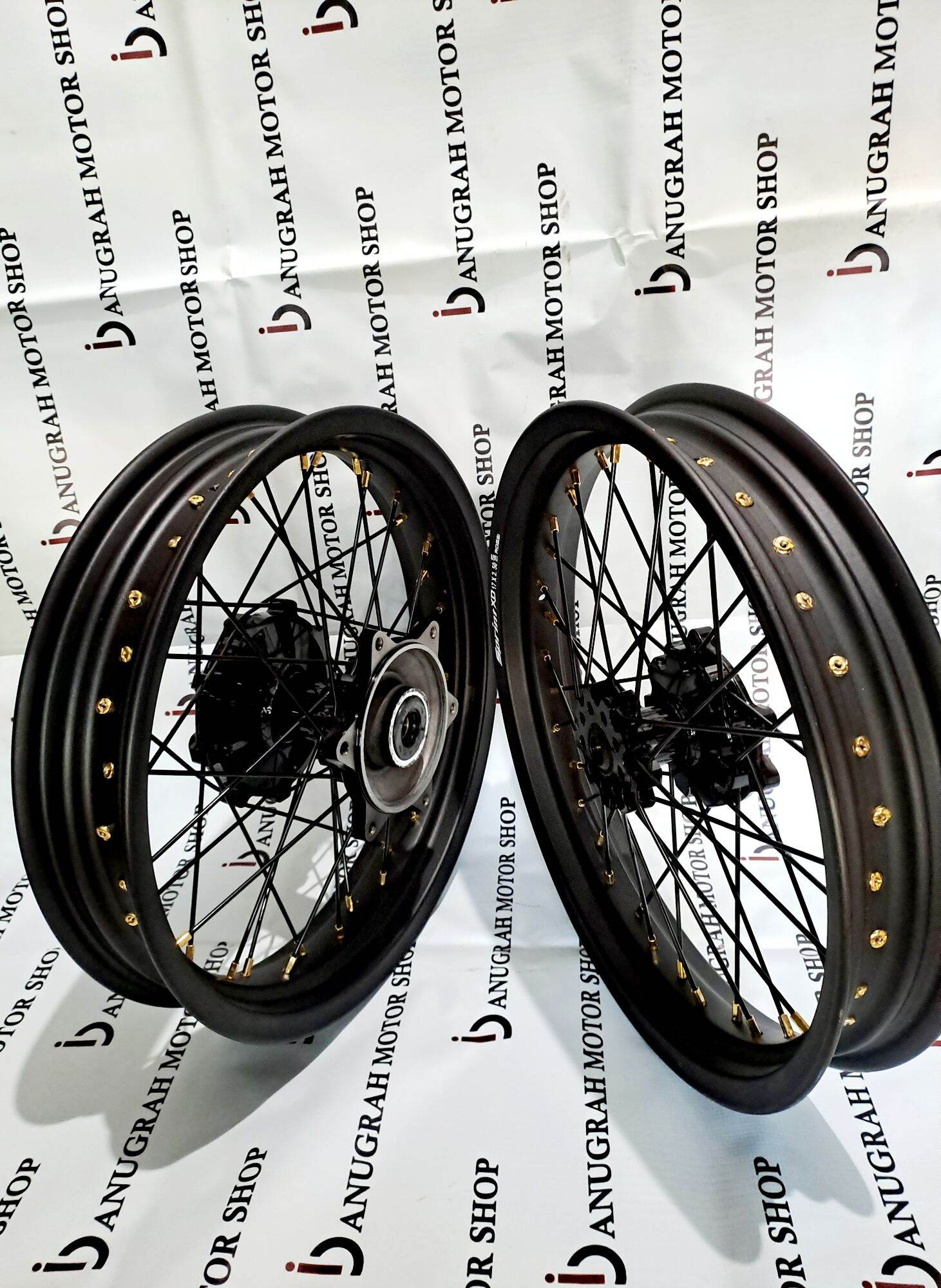 velg roda ban pelk supermoto honda crf 150 l full hitam 250 300 17 ...