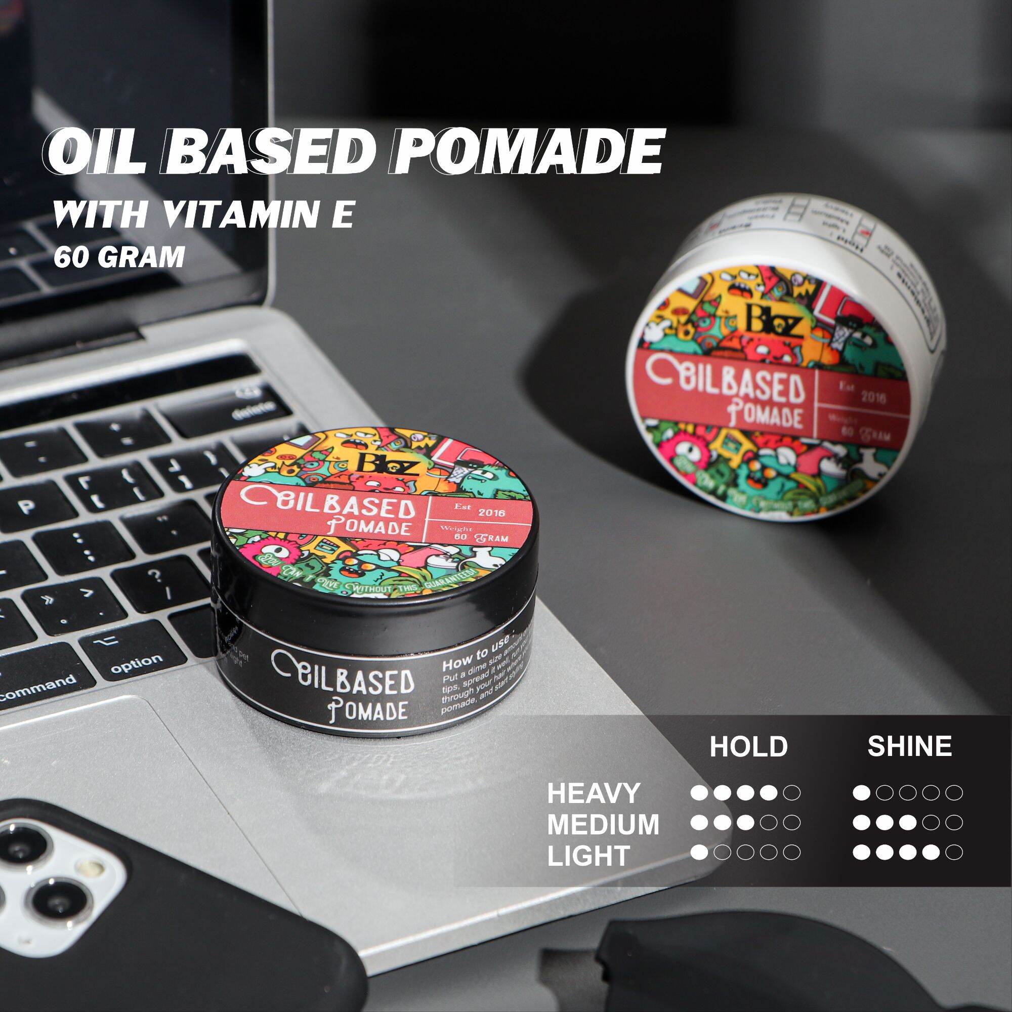 Pomade Rambut Pria Oilbased Bibz 60 Gram Strong Hold Pomed Rambut ...