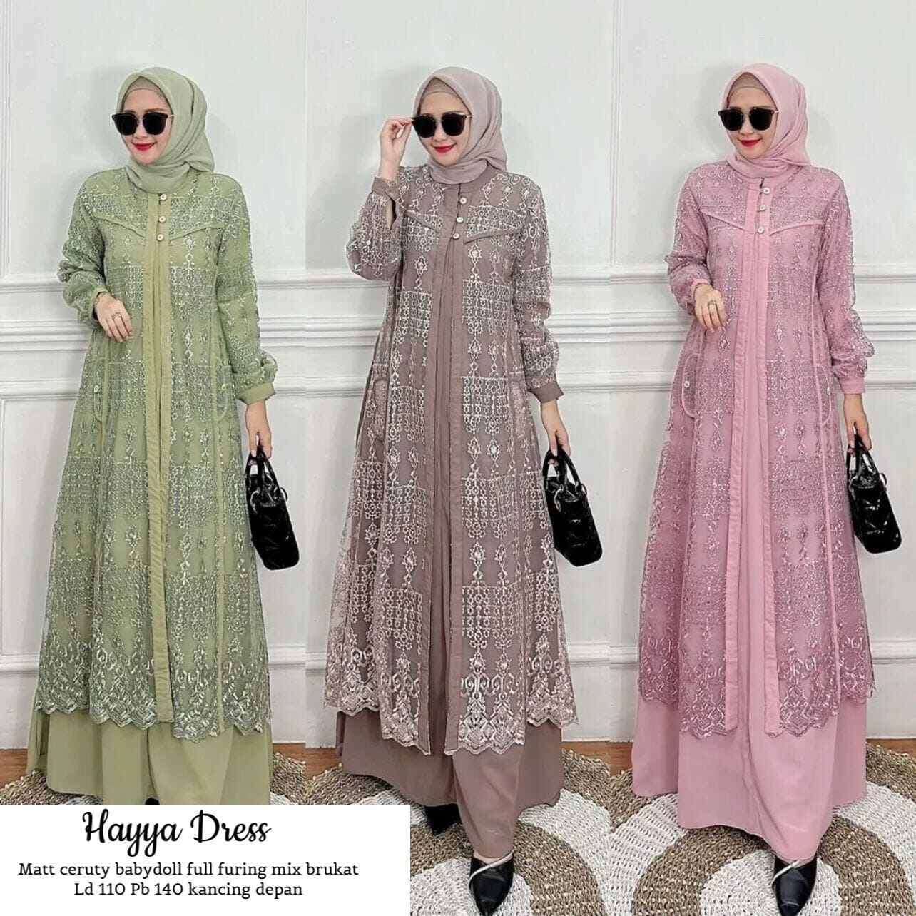 Haya Dress Label Madani keterangan ada dipicture harga 150.000 | Lazada ...