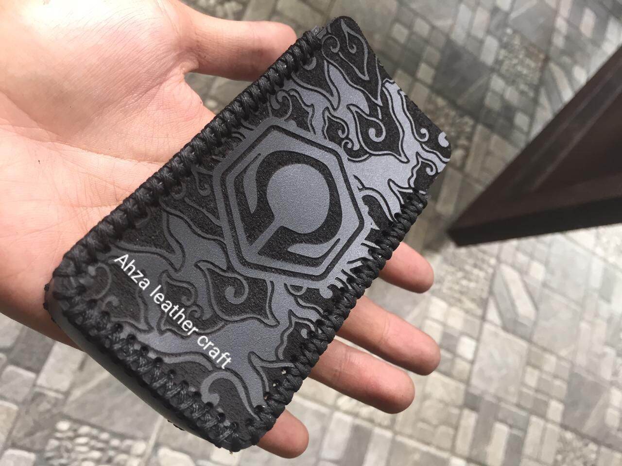 Case hexohm warna hitam motif batik bahan kulit asli berkualitas bisa ...