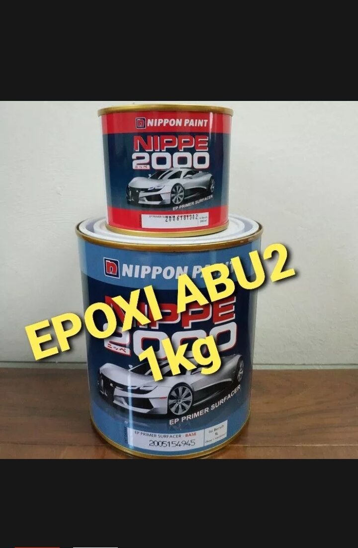 CAT EPOXI NIPPE Cat Dasar Epoxy Epoxi Gray /Epoxy putih 1 liter ...