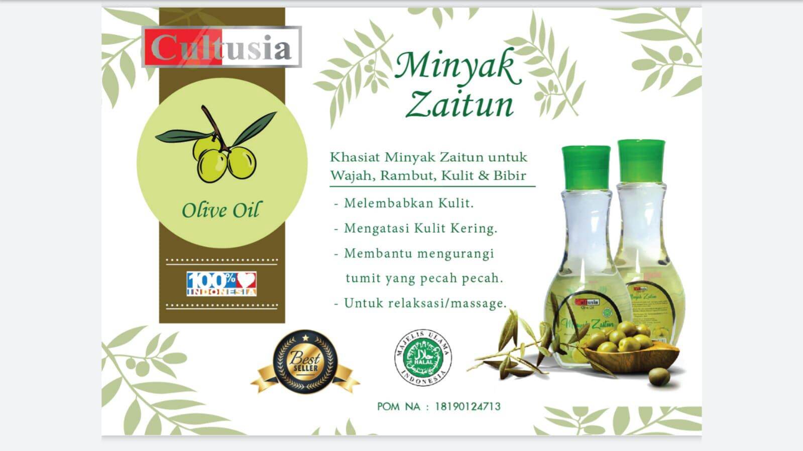 minyak zaitun cultusia | Lazada Indonesia
