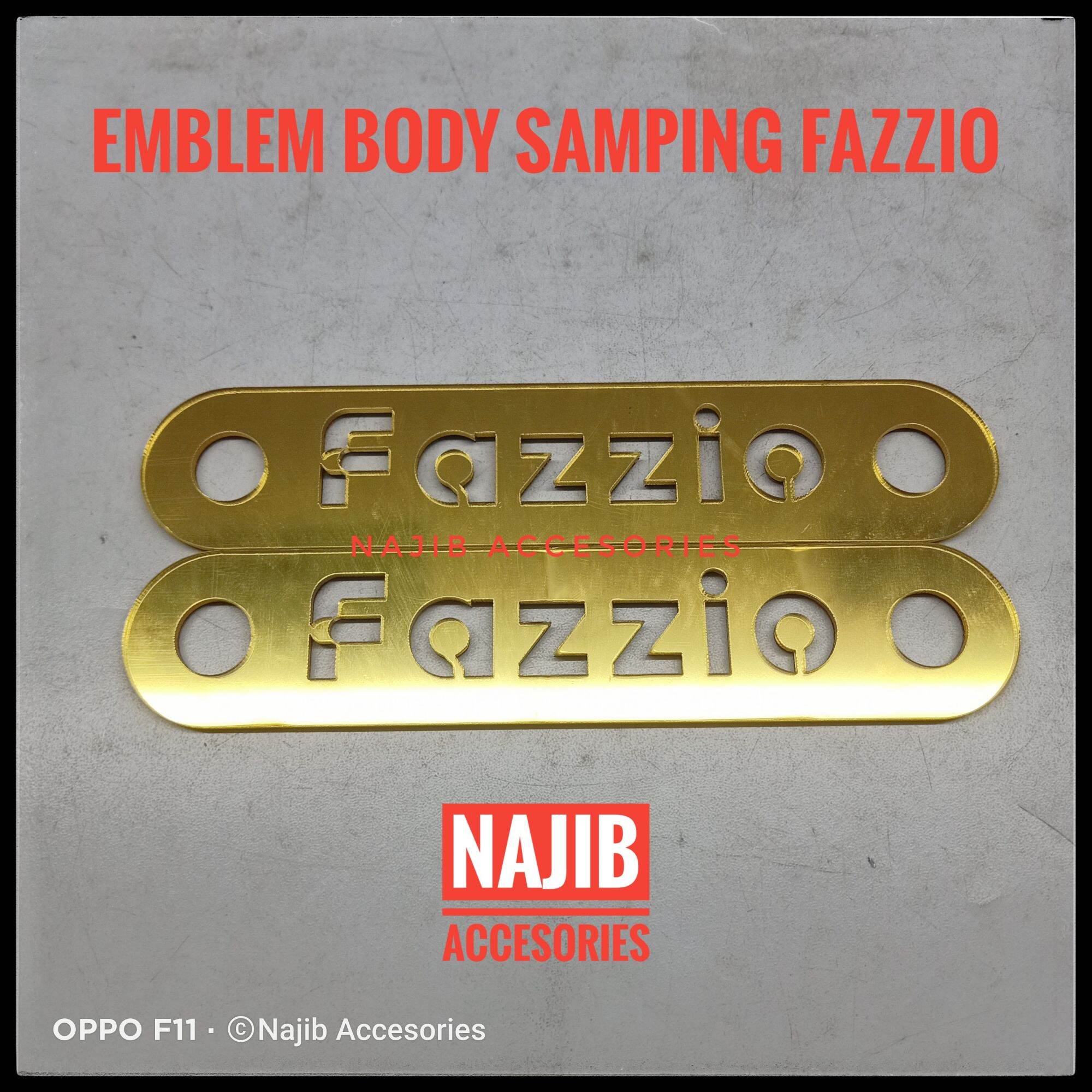 emblem FAZZIO 125 emblem panel FAZZIO 125 premium logo emblem Fazzio ...