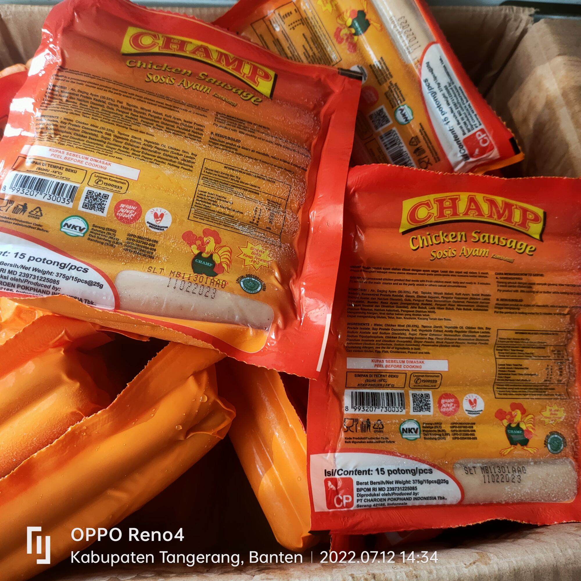 champ sosis kemasan 375gr isi 15pcs | Lazada Indonesia