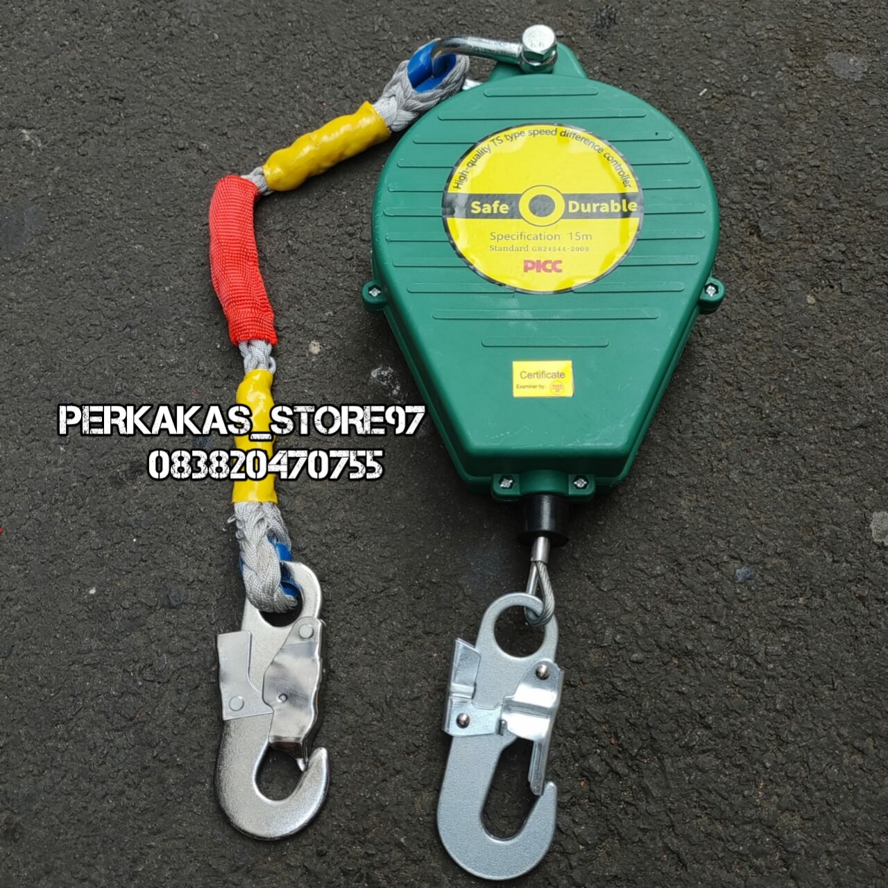 Fall arrester retractable lifeline safety prevention 5 meter 10 meter ...