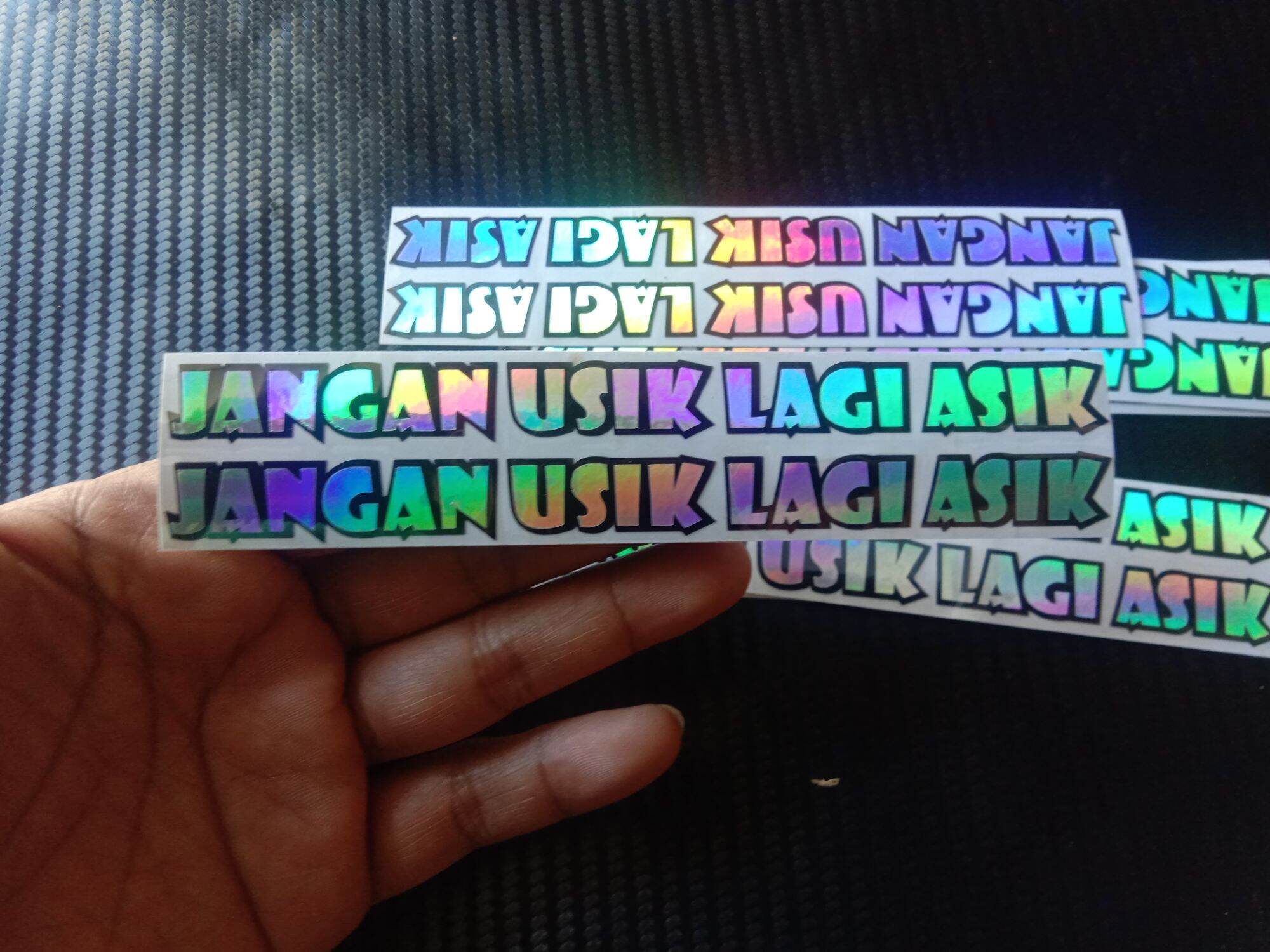 Stiker kata kata lucu sticker unik acesoris variasi motor mobil helm ...