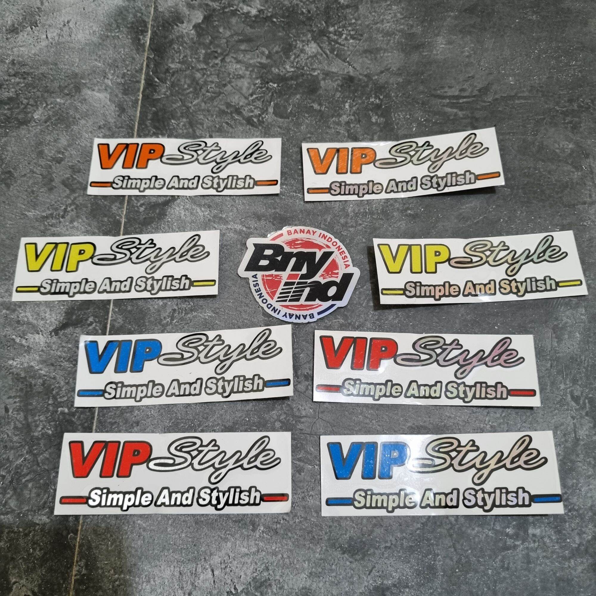 STICKER STIKER VIP STYLE SIMPLE AND STYLISH CUTTING | Lazada Indonesia