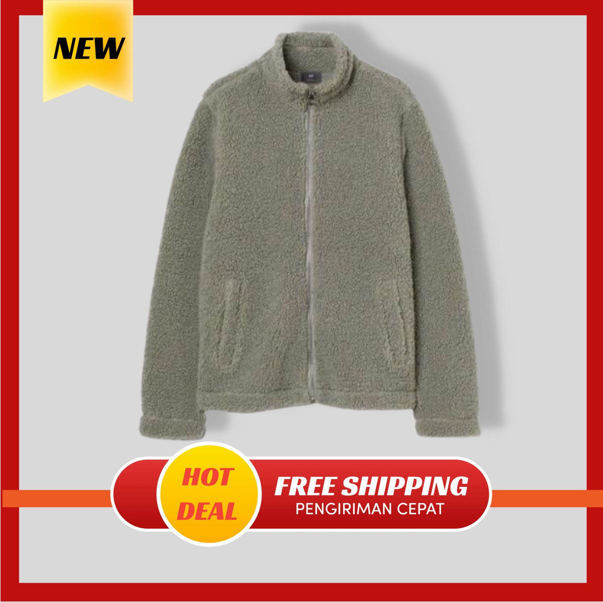 Jaket Sherpa |Jacket Bulu Serpa | Jaket Champion Bulu WALL Hitam ...