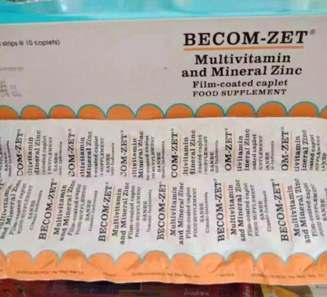 becom zet multivitamin strip 10 tablet | Lazada Indonesia