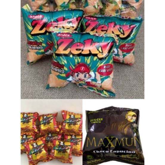 Chiki Jadul isi 10 pcs Maxmun Zeky Komo Jajanan Cemilan Snack Duncan ...