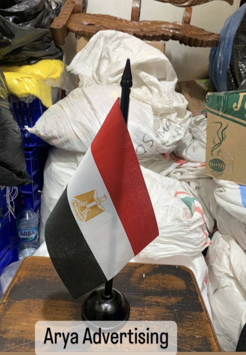 Bendera negara MESIR+tiang kayu meja | Lazada Indonesia