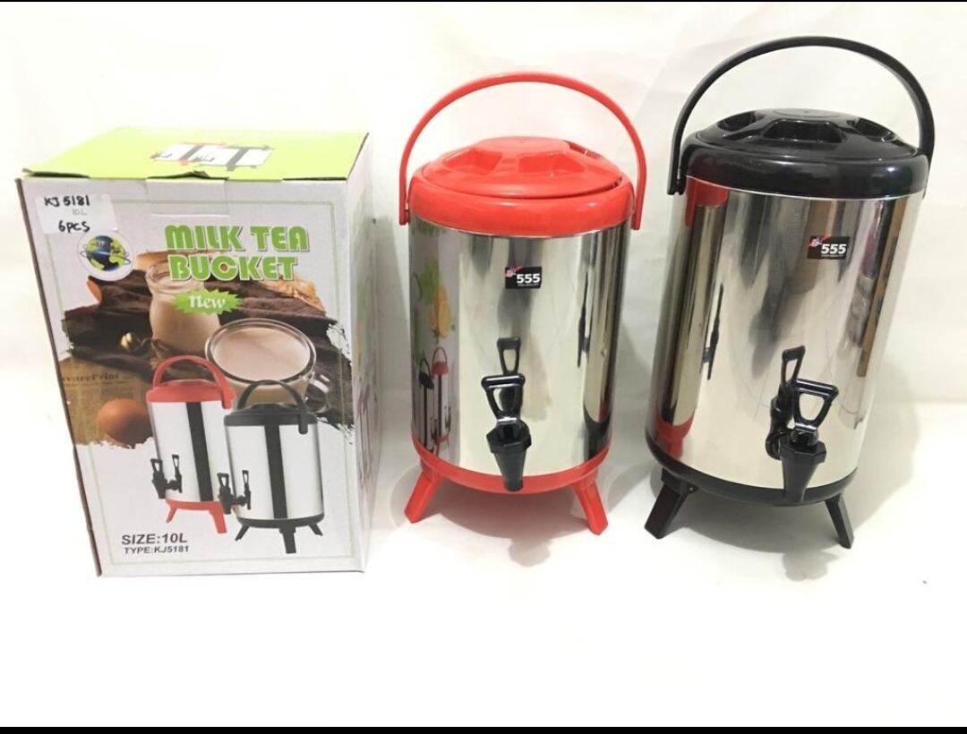 MILK TEA BUCKET TERMOS TUAS KERAN DISPENSER MINUMAN SERBAGUNAKAPASITAS ...