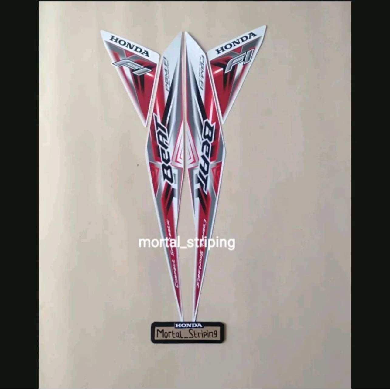 Jual Striping Beat Fi Warna Merah Putih Terbaru - May 2024 | Lazada