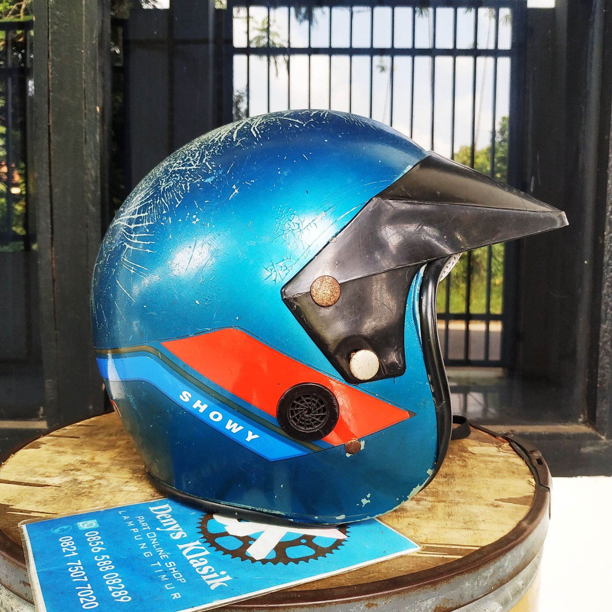 helm jadul lawas merk KJP second | Lazada Indonesia