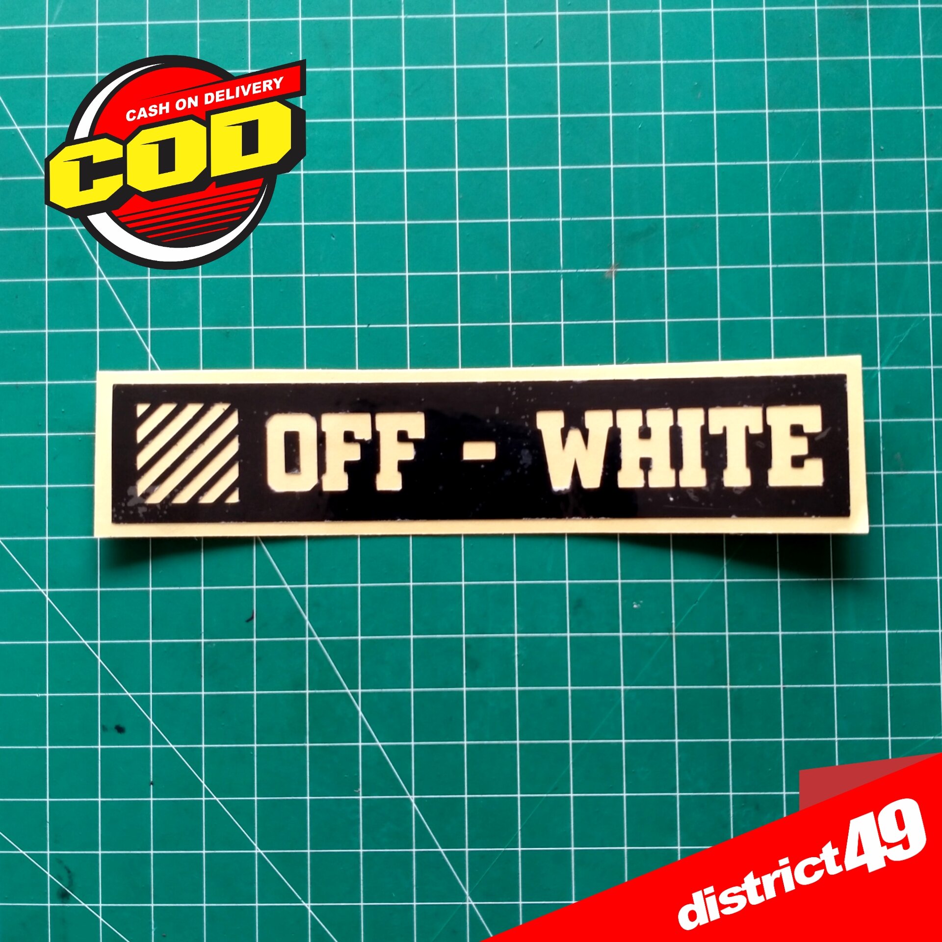 Cutting sticker Off White - Stiker cutting Off White - Stiker Off White ...