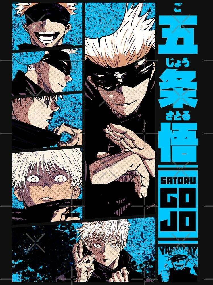 SABLON KAOS STRIKA DTF ANIME GOJO SATURU JUJUTSU KAISEN WIBU | Lazada ...