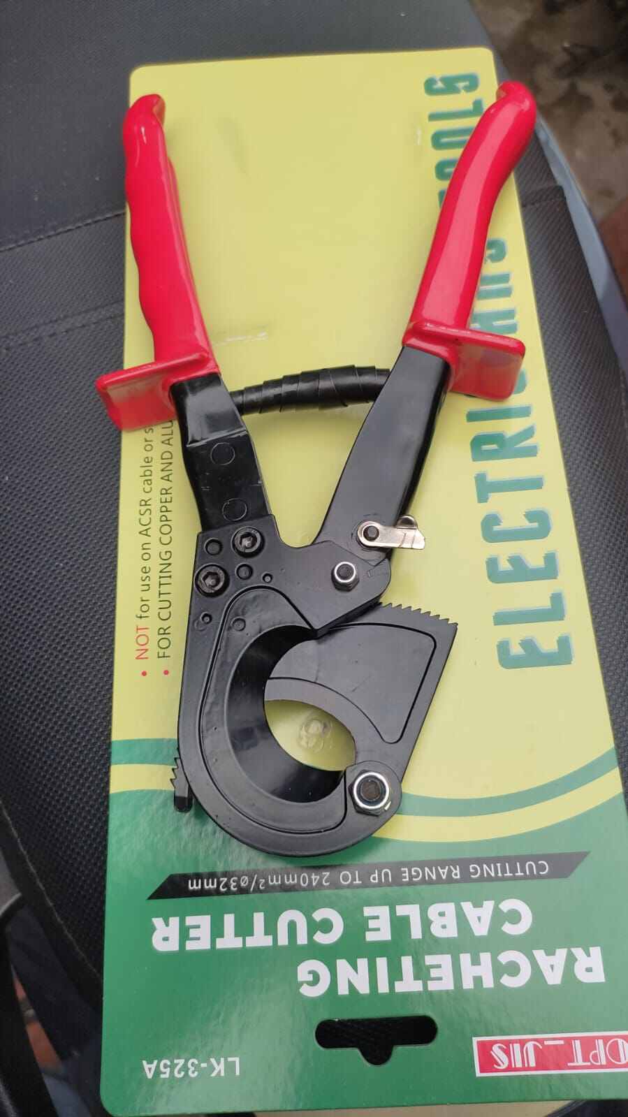 Tang potong kabel HS 325A OPT JIS Ratchet cable cutting 240mm | Lazada ...