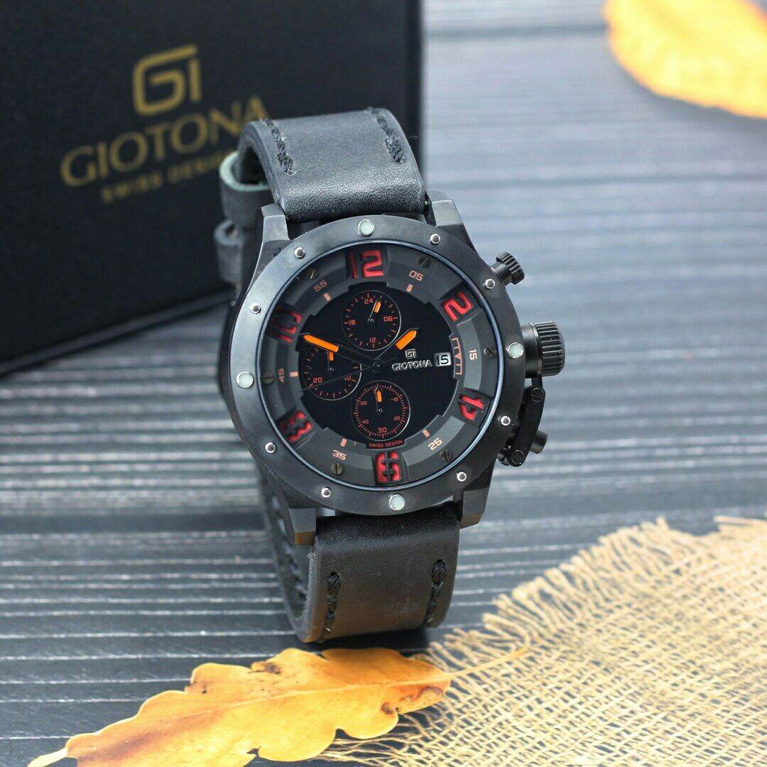 Jam tangan Pria Giotona 6051 Chrono aktif tali kulit original | Lazada ...