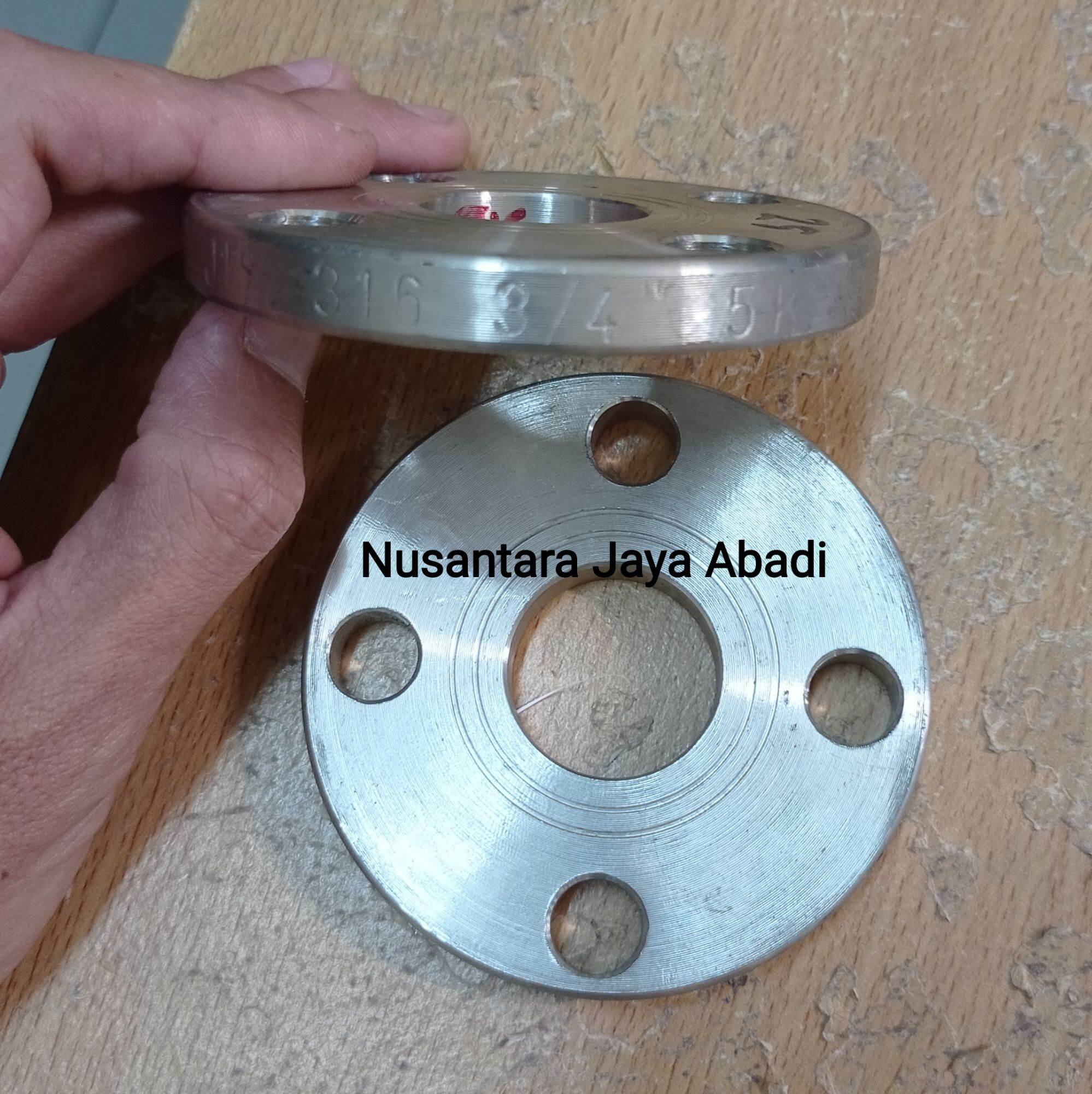 Flange JIS 5K Stainless 316 3/4 " inchi DN 20 | Lazada Indonesia