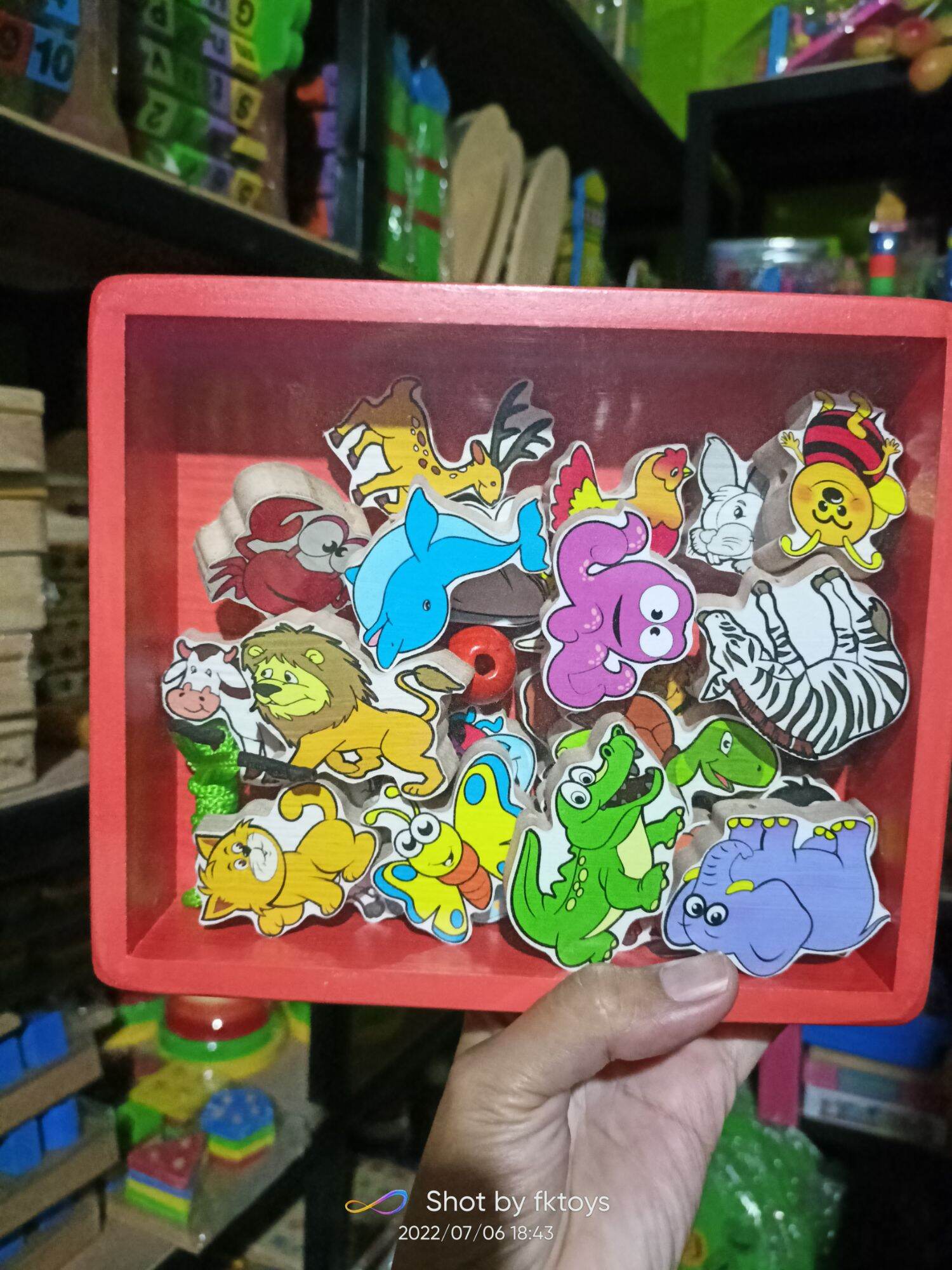 Mainan meronce hewan, transportasi ,buah | Lazada Indonesia