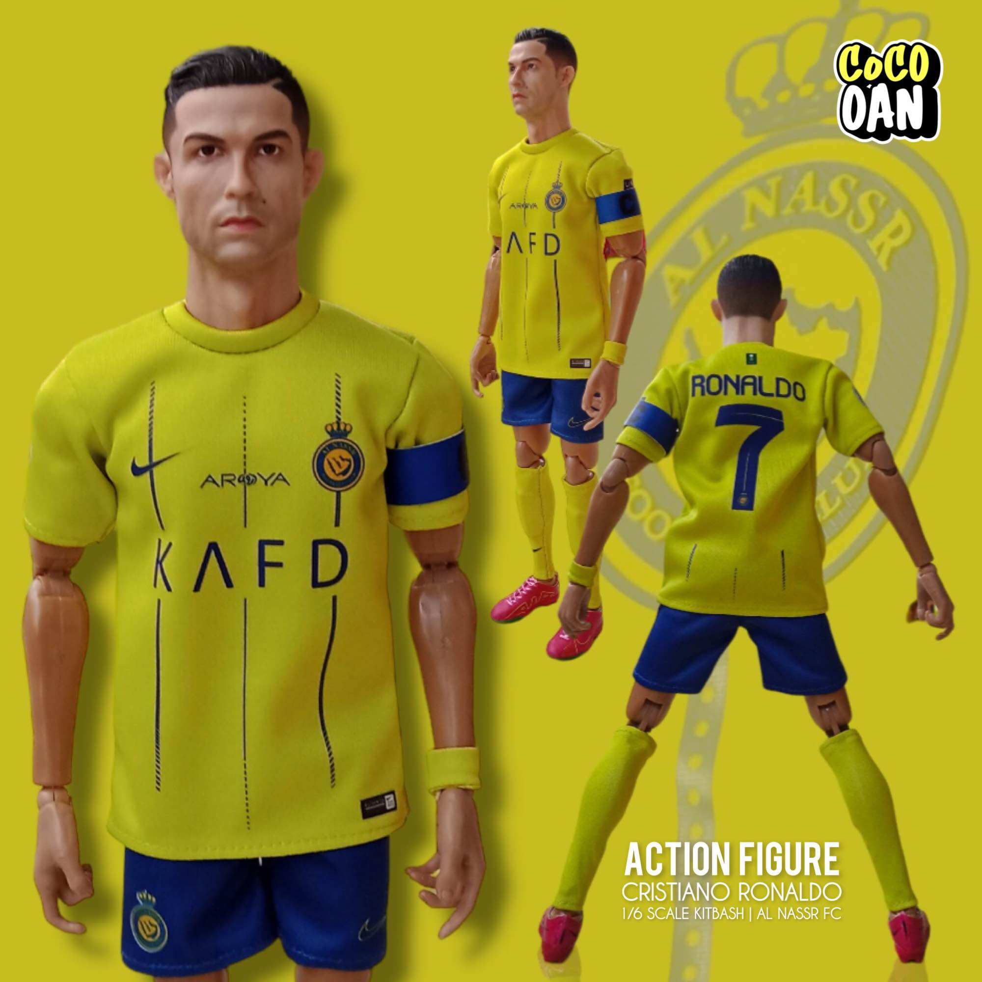 Action Figure Ronaldo Al-Nassr FC 1/6 Scale Kitbash (Assembly) | Lazada ...