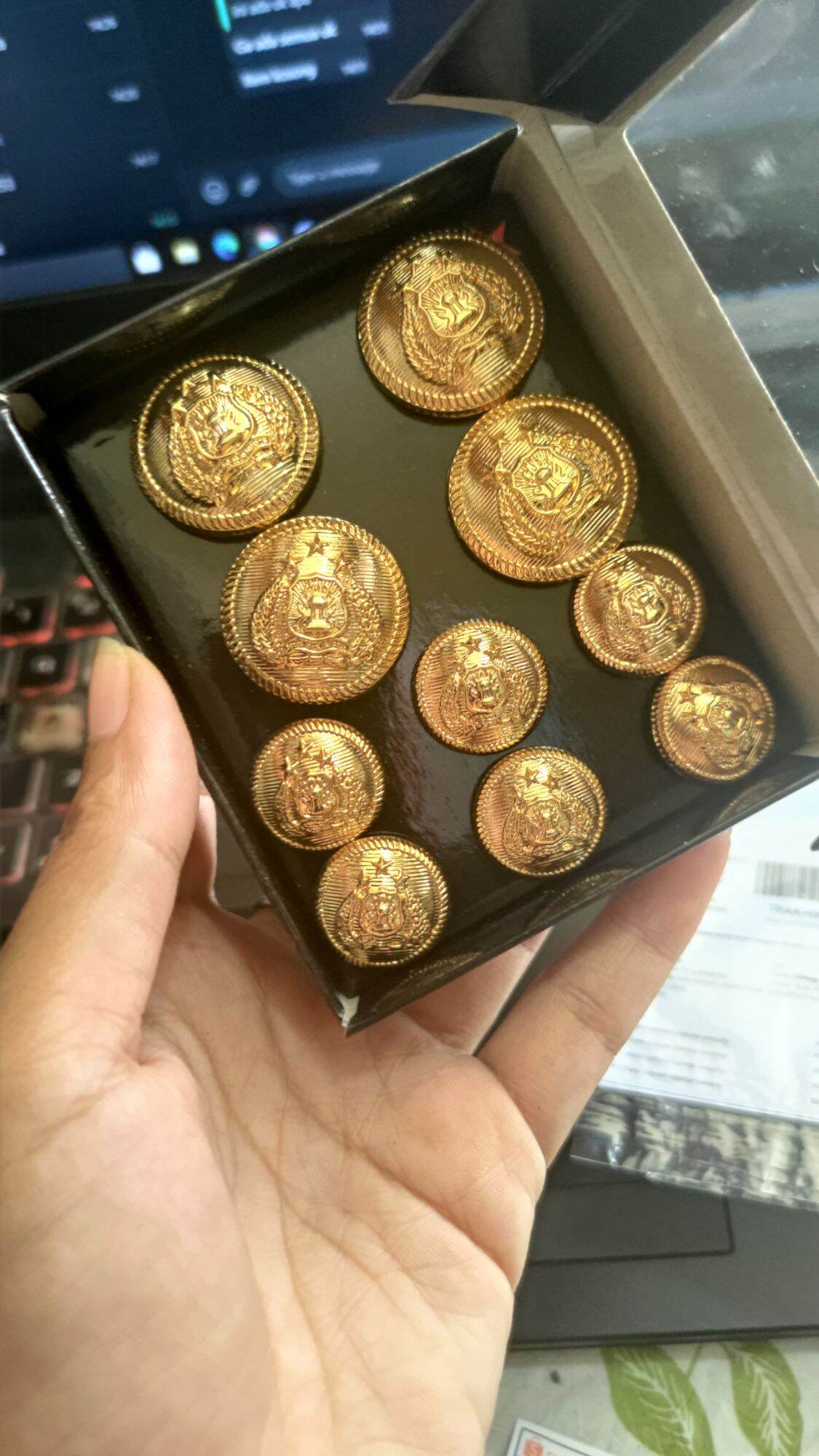 Kancing Logo Tribata / Polisi / Polri Lux Bangkok Merk PML | Lazada ...